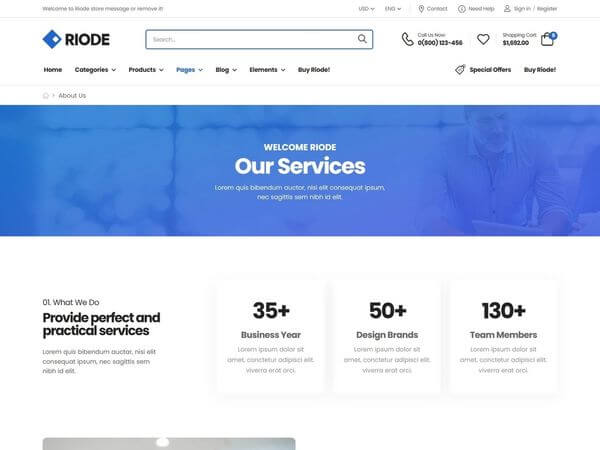 Riode - Ultimate eCommerce Template