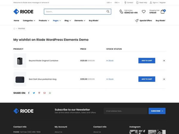 Riode - Ultimate eCommerce Template