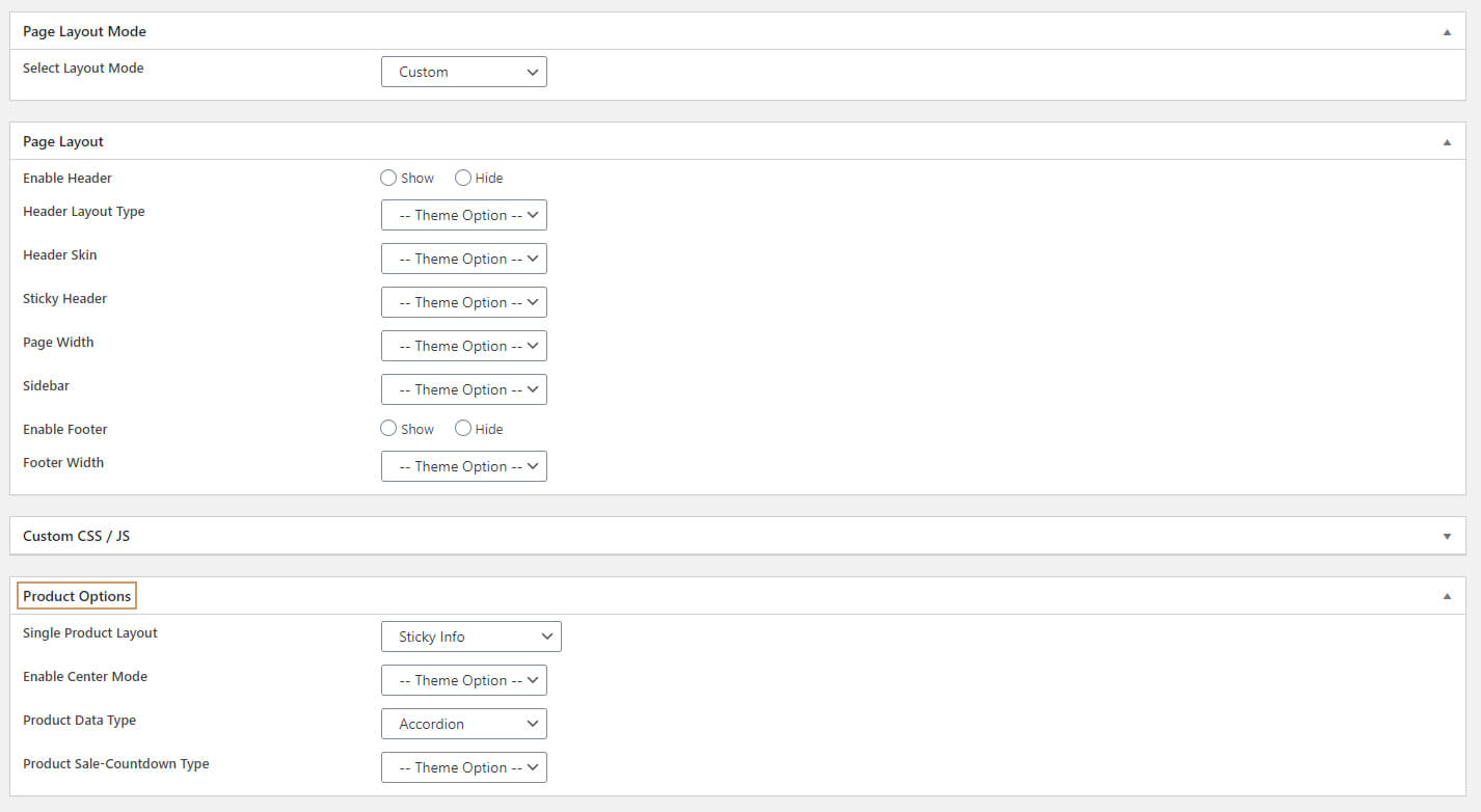 Pre-defined Product Layouts – Molla WordPress Documentation