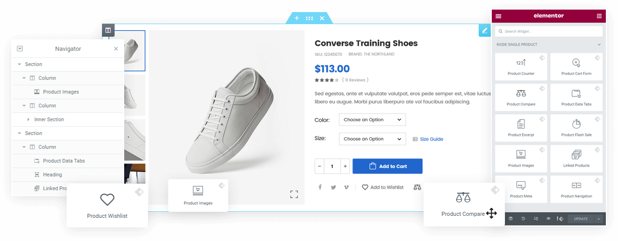 Product Layout Builder – Elements